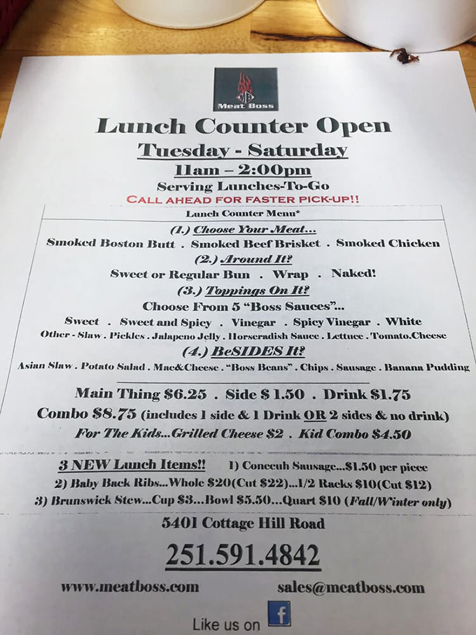 A menu that cuts straight to the chase: pick your meat, pick your delivery system, pick your sauce. Barbecue simplicity at its finest.