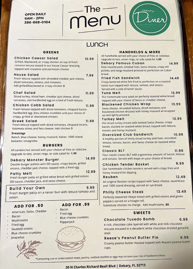 A menu that doesn't need fancy fonts to impress&mdash;just honest food that makes taste buds stand up and salute.