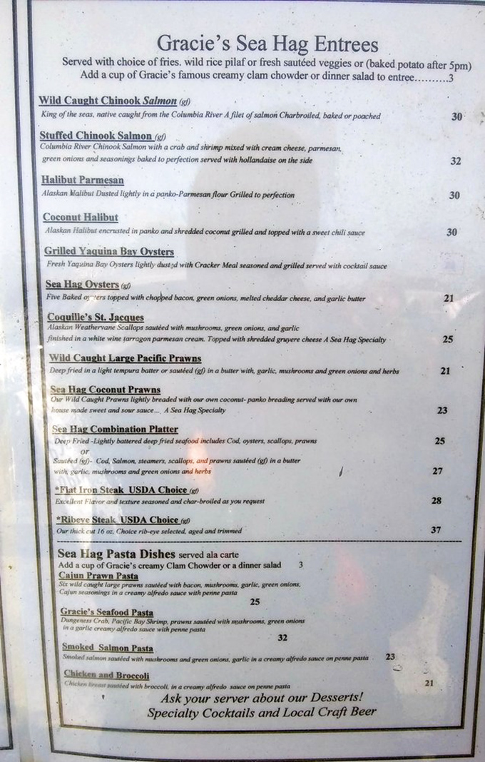 A menu that reads like Neptune's personal cookbook &ndash; each dish a love letter to Oregon's coastal bounty.