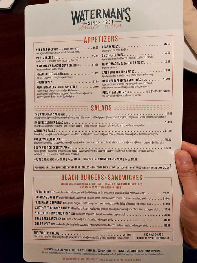 The menu reads like a love letter to the Chesapeake Bay. Those hush puppies? They're calling your name.