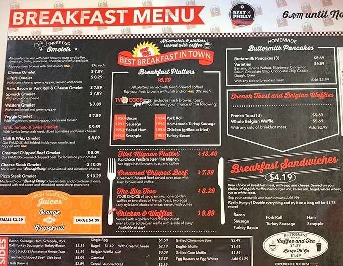 The breakfast menu reads like a love letter to morning indulgence&mdash;where deciding between pancakes and omelets becomes life's most delicious dilemma.