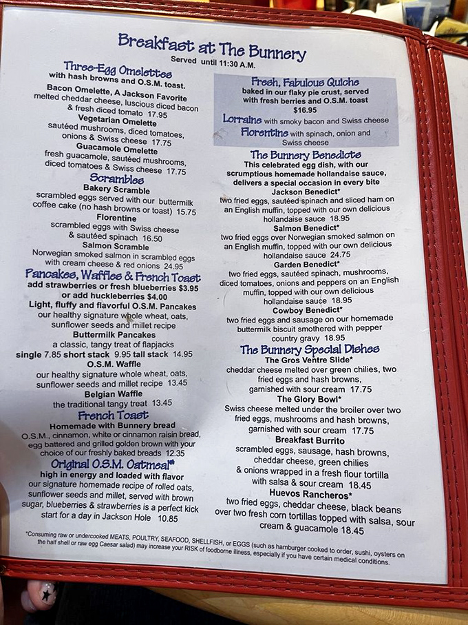 This menu reads like a love letter to breakfast&mdash;omelets, benedicts, and that O.S.M. Oatmeal everyone keeps talking about.