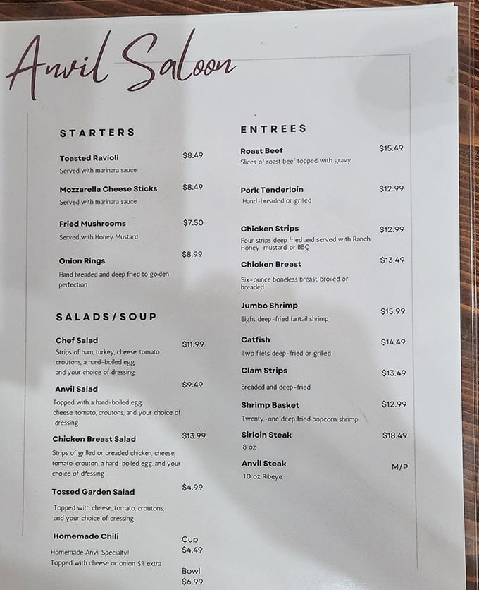 A menu that doesn't need fancy fonts or pretentious descriptions&mdash;just honest food that makes your stomach growl louder than your grandpa after Thanksgiving dinner.