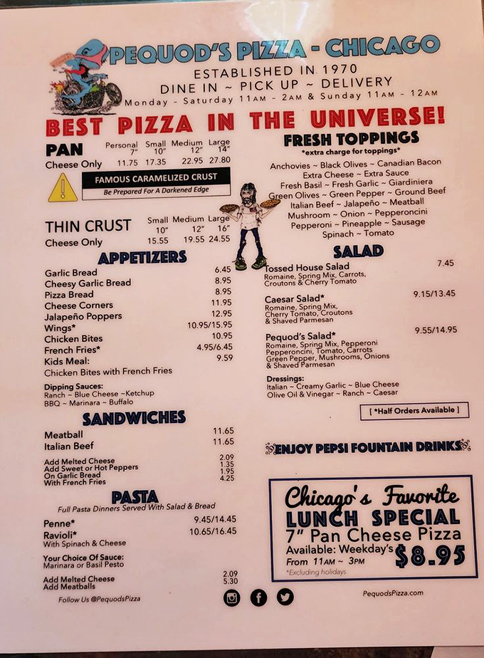 "Best Pizza in the Universe!" isn't hyperbole once you've experienced that famous caramelized edge&mdash;a warning label that should read "addictive substance."