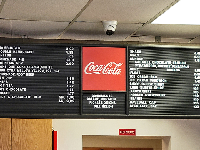 A menu board that hasn't changed in decades&mdash;why mess with perfection? The limited options speak to a place that knows its strengths.