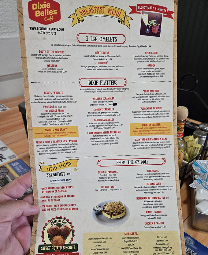 A menu that reads like a love letter to morning indulgence. Choosing just one item might be the hardest decision you'll make all day.