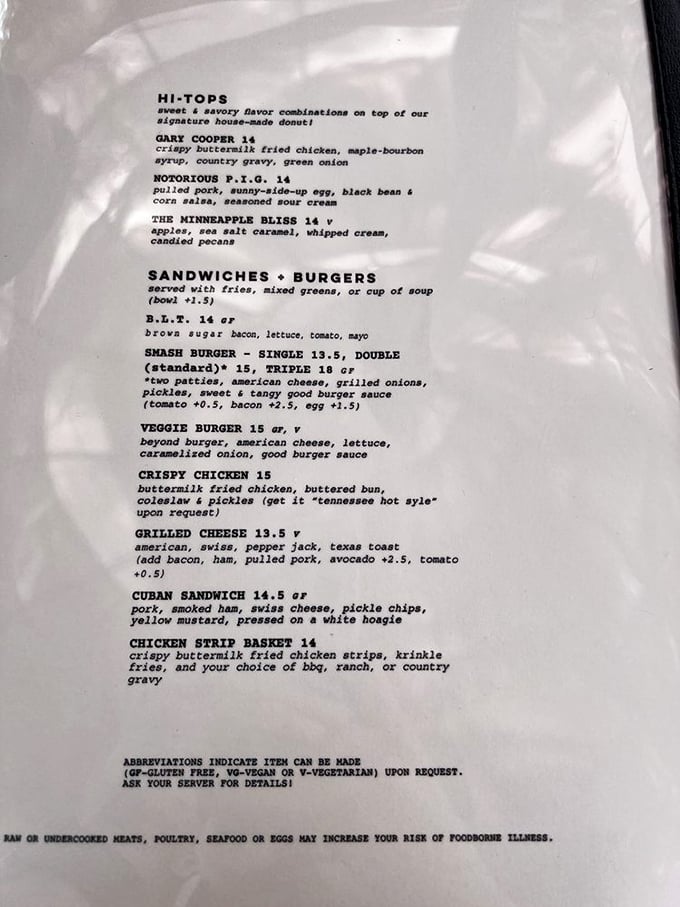This menu reads like a love letter to comfort food. Each description promises a dish that would make your grandmother both proud and slightly jealous.