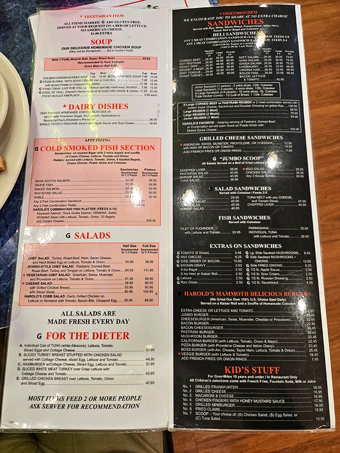 This isn't just a menu &ndash; it's a manifesto of magnificent excess where "feeds 2 or more people" is less a suggestion than a survival guide.