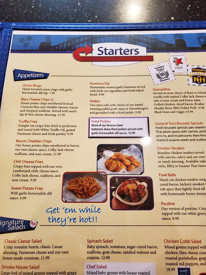 The menu reads like a love letter to comfort food. Each description promises a dish that might just make you cancel your afternoon plans for a food nap.