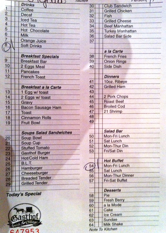 From breakfast specials to ribeye dinners, this menu offers enough variety to satisfy every craving without overwhelming your decision-making abilities.