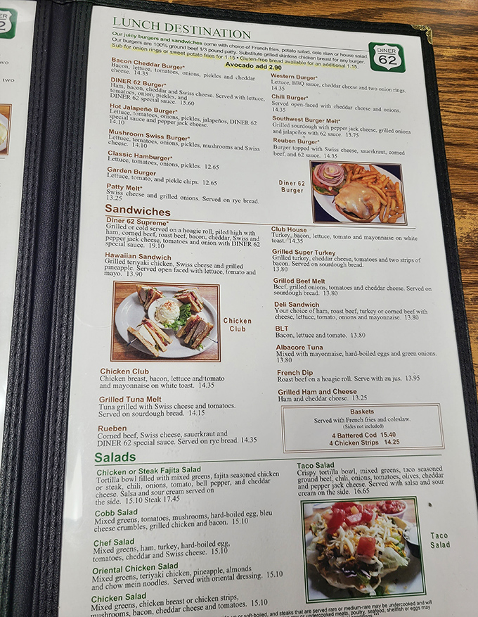 A menu that doesn't need fancy fonts or pretentious descriptions—just honest food that makes decision-making the hardest part of your meal.