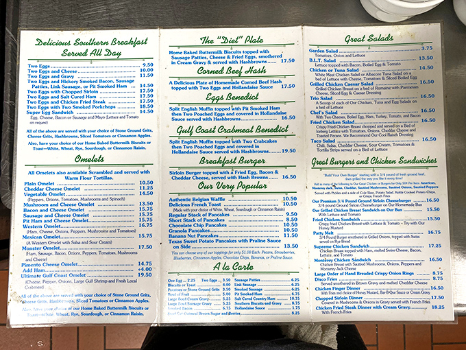 The menu reads like a love letter to breakfast. When choosing between omelets and pancakes feels like Sophie's Choice, order both.