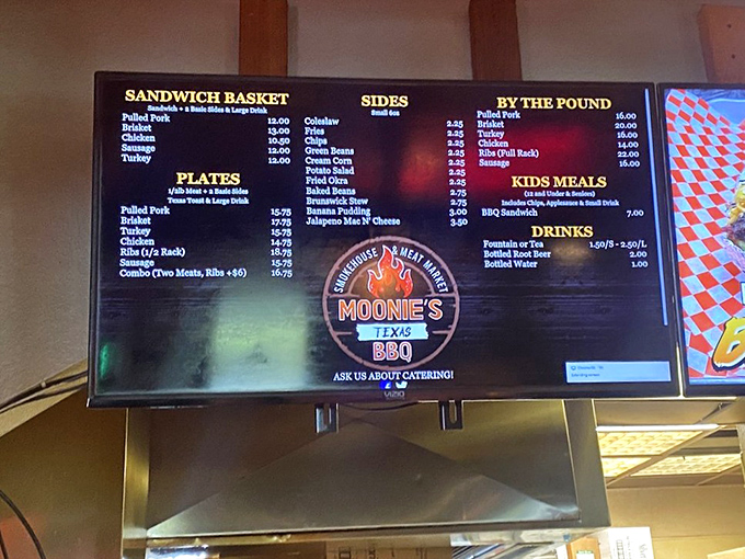 The menu board &ndash; a roadmap to happiness where every path leads to smoked meat nirvana. Choose your own adventure!