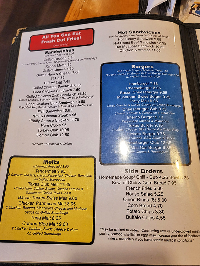 The menu reads like a love letter to American classics&mdash;from hearty breakfast platters to sandwiches that require both hands and a strategy.