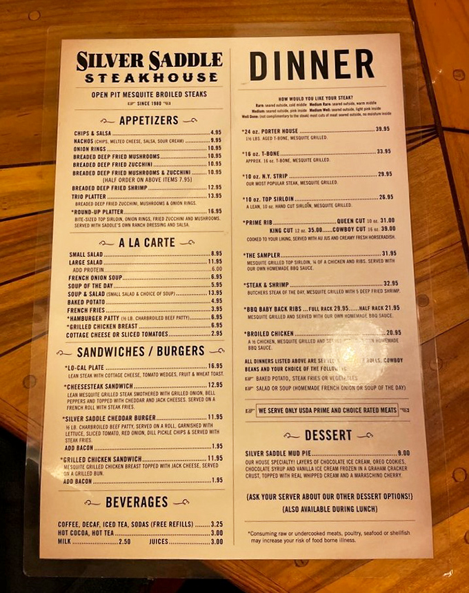 A menu that doesn't need translation software &ndash; just straightforward promises of mesquite-grilled perfection that'll make your stomach growl in anticipation.