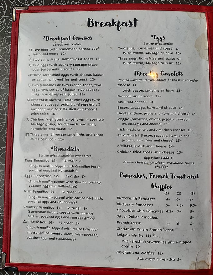 This menu isn't just a list of food; it's a roadmap to happiness. The Country Benedict is calling your name.