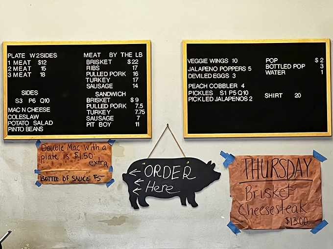 The chalkboard menu speaks volumes in its simplicity. When your food is this good, you don't need fancy descriptions or endless options.