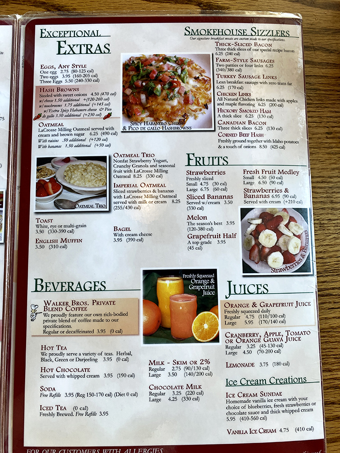 The menu reads like breakfast poetry &ndash; from classic eggs to specialty pancakes, each offering promises morning bliss without pretension.