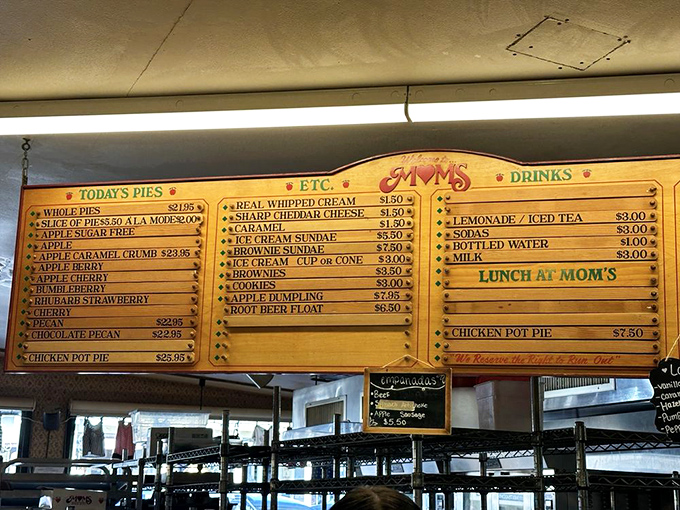 The menu board &ndash; a treasure map where X marks the spot for your next sugar-induced euphoria.