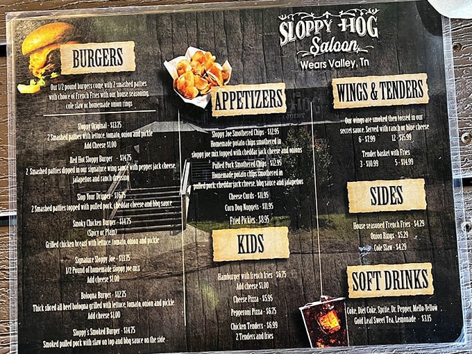 A menu that doesn't need fancy fonts or pretentious descriptions—just honest food that makes decision-making the hardest part of your visit.