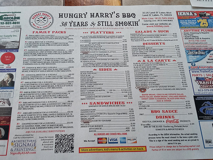 A menu that requires strategic planning and multiple visits. Like a treasure map where X marks the spot for every carnivore's dream.