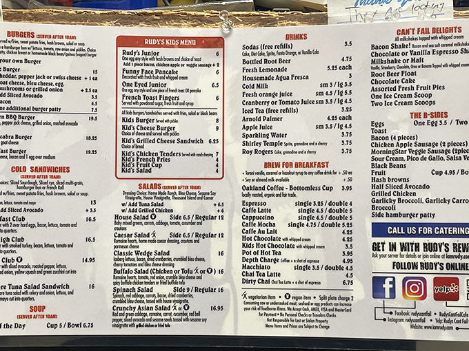 A menu that reads like a love letter to comfort food. Decisions this difficult should come with a therapist on standby.