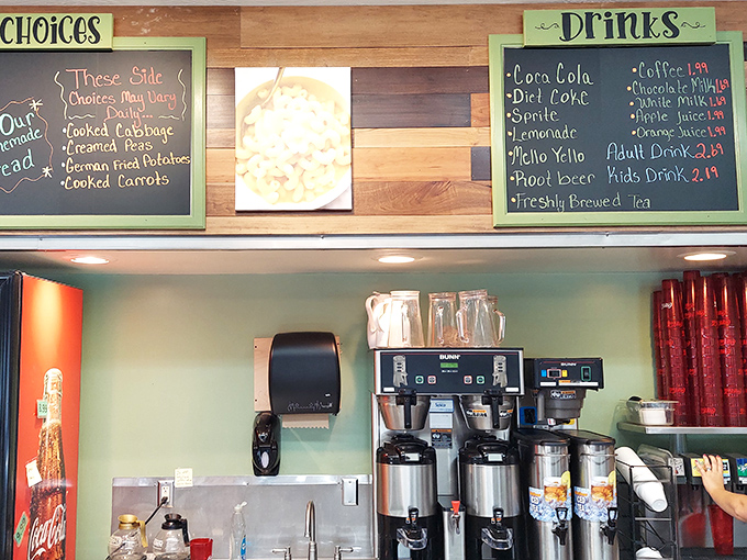 The chalkboard menu tells you everything you need to know&mdash;this place takes its sides as seriously as its mains.