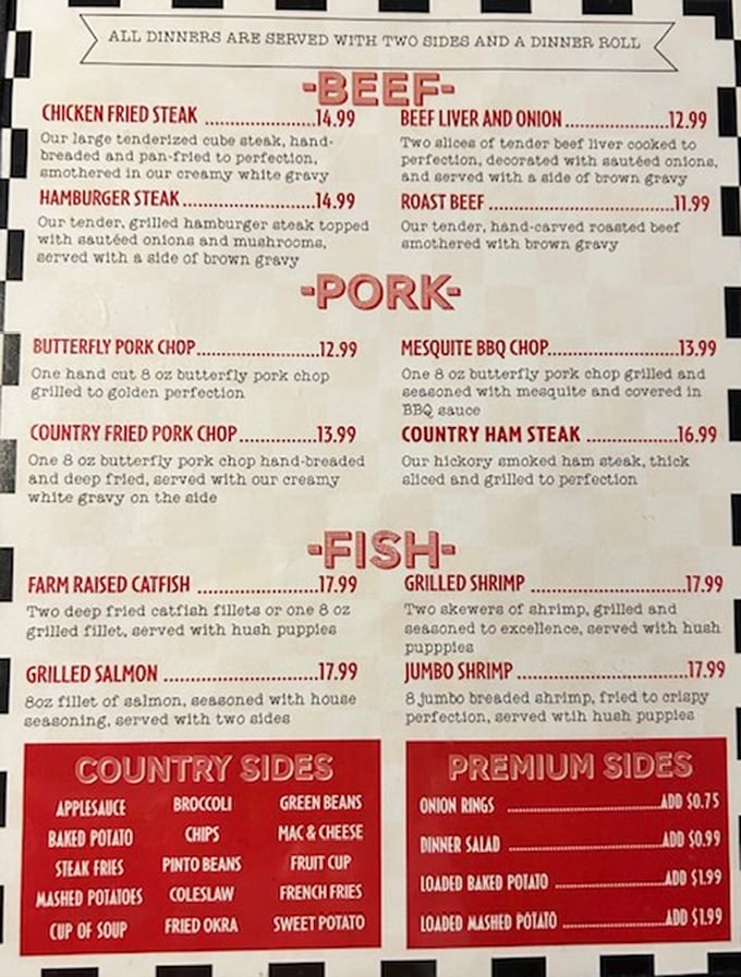 A menu that reads like a love letter to American comfort food classics &ndash; each description making your stomach growl in anticipation.