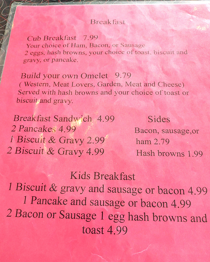 Simple pleasures done right&mdash;the pink menu offers heartland classics without pretension. No foam, no "deconstructed" anything, just honest food that sticks to your ribs.