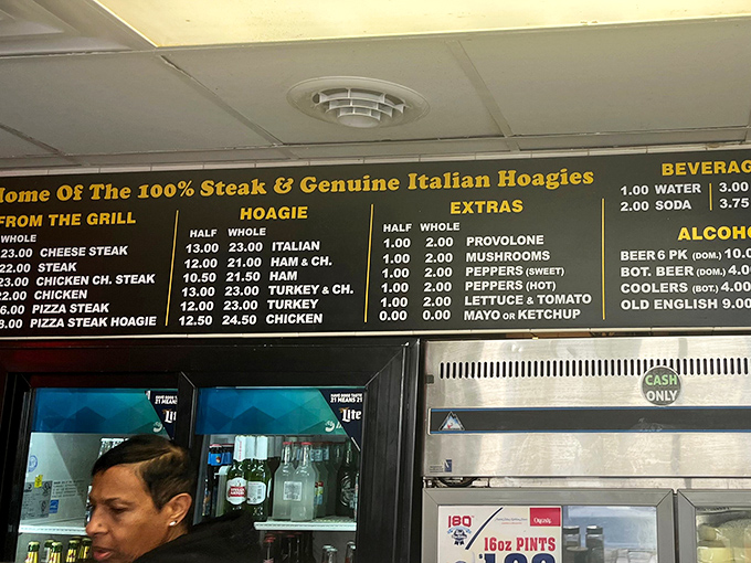 The menu board &ndash; Philadelphia's most important piece of literature since the Constitution. No fancy fonts needed when the food speaks this loudly.
