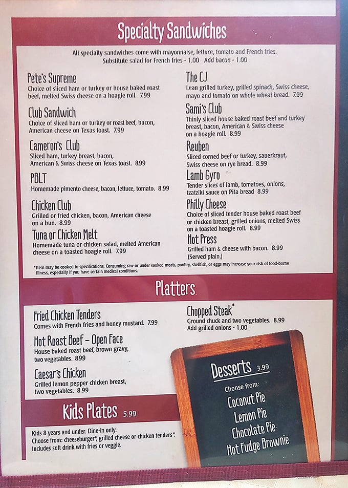 A menu that doesn't need fancy descriptions or trendy ingredients&mdash;just honest food that speaks for itself. Decision paralysis has never been so delicious.