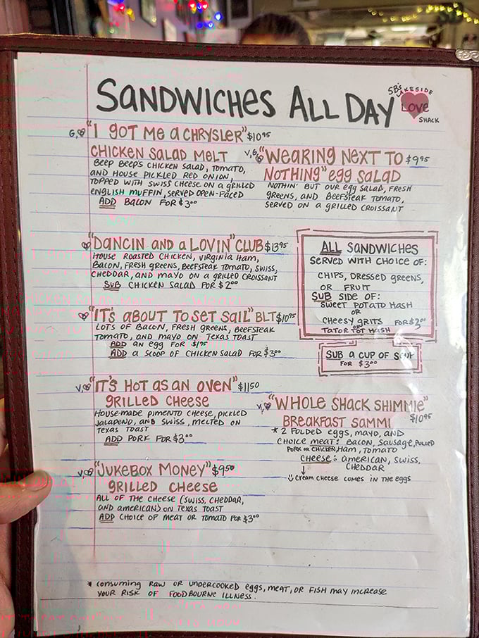 Menu names like "I Got Me a Chrysler" and "Jukebox Money" aren't just sandwiches&mdash;they're conversation starters that taste as good as they sound.