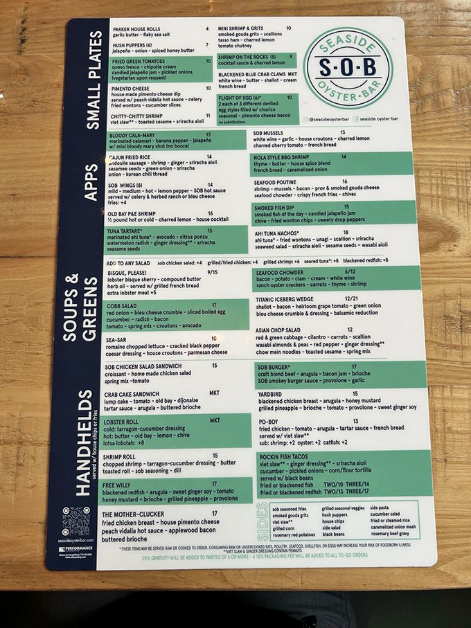 The menu reads like a love letter to the ocean &ndash; each dish promising a vacation for your taste buds without the TSA pat-down.