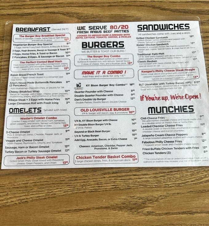 This menu board reads like a love letter to American comfort food, with prices that won't require a loan officer.