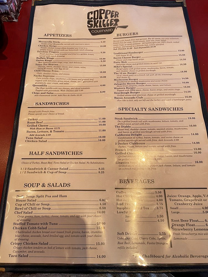 A menu that reads like a love letter to American breakfast, with prices that won't require a second mortgage.