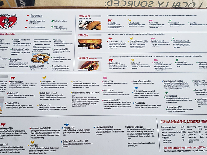 Decision paralysis has never been so delicious. The menu reads like a love letter to Venezuelan cuisine, with enough options to justify multiple visits.
