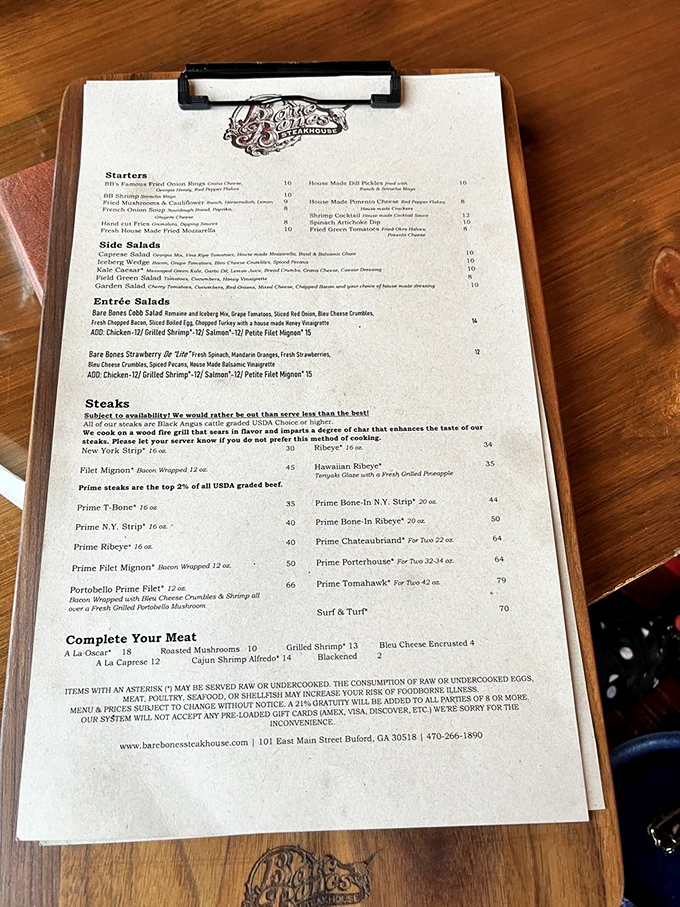 The menu reads like a love letter to carnivores, with surprise plot twists that'll make vegetarians reconsider their choices.