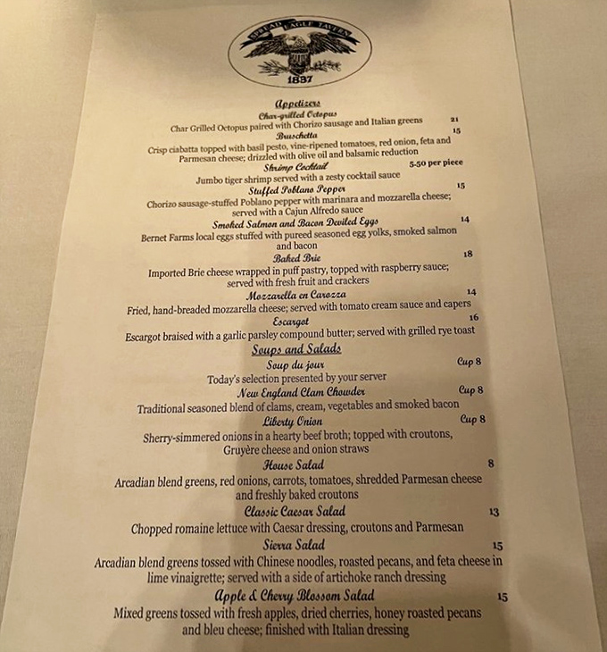 A menu that reads like a love letter to both land and sea, without the pretentious prose.