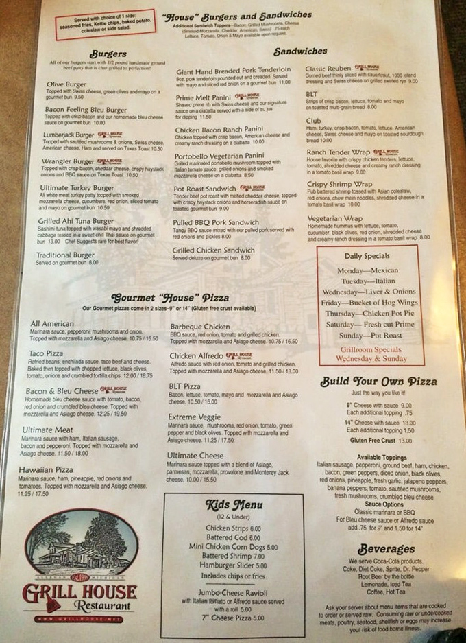 A menu that reads like a love letter to American comfort food, with portions that respect your appetite.