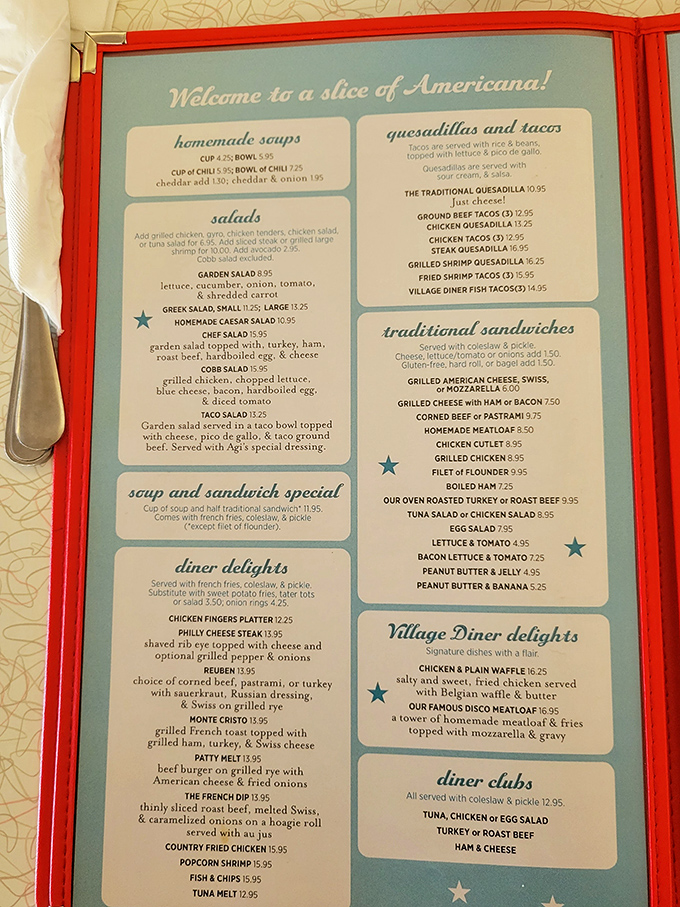 "Welcome to a slice of Americana!" promises the menu, and your arteries just whispered, "Challenge accepted."