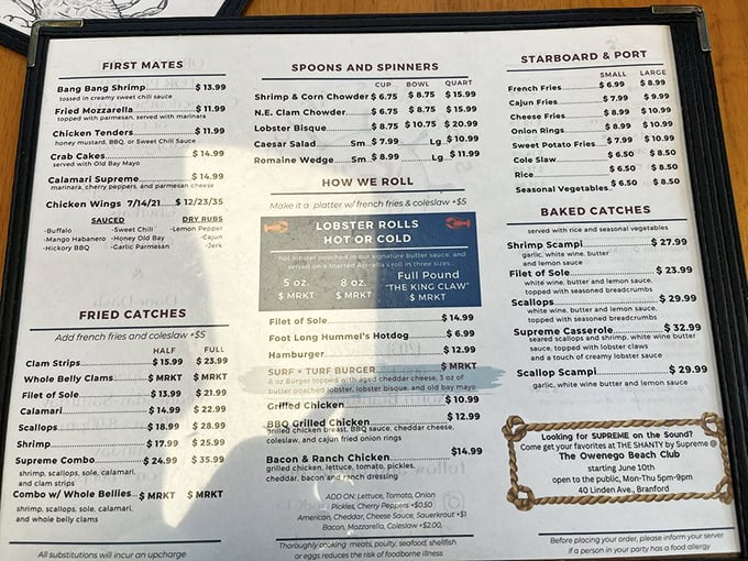 The menu reads like a love letter to the sea &ndash; each item promising the kind of satisfaction that makes you plan your next visit before finishing your meal.