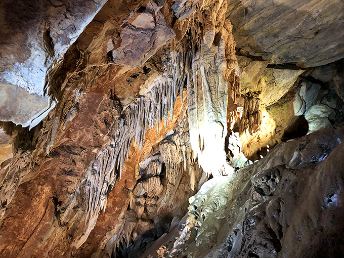 Nature spent millions of years sculpting these underground chambers, and they're still showing off like geological overachievers.