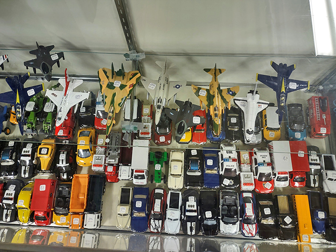 Treasure hunter's jackpot! This collection of vintage toy cars and planes represents hours of childhood nostalgia waiting to be rediscovered for mere pennies per pound.