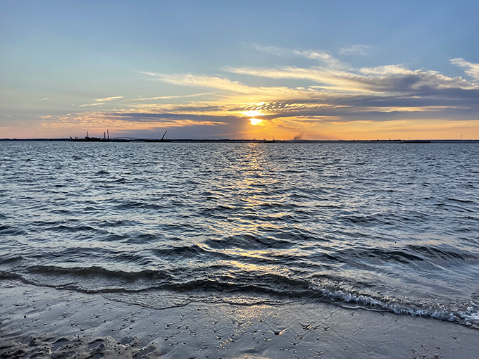 Sunsets over Oakwood Beach don't cost a penny, yet deliver million-dollar views that no stock market crash can diminish.