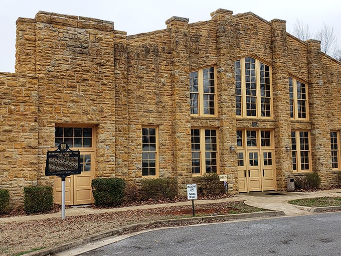 This honey-colored stone building isn't just historic architecture—it's a living museum where Batesville's past breathes through every carefully preserved block.