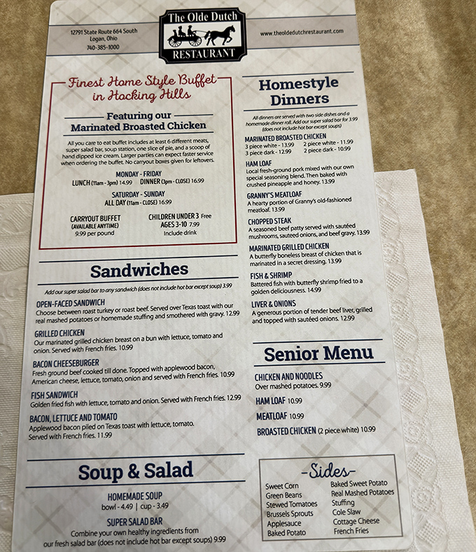 The menu tells the whole story&mdash;this isn't fancy food, it's the kind that makes you want to call your cardiologist... to invite them to dinner.