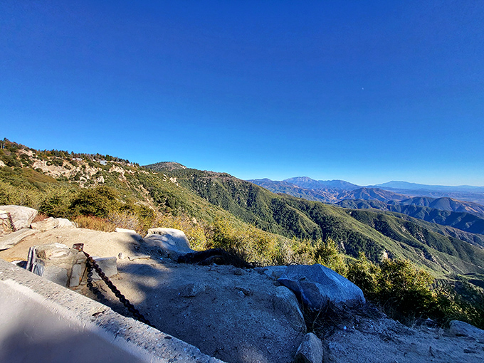 The kind of panorama that makes you pull over, turn off the engine, and just exist in the moment.