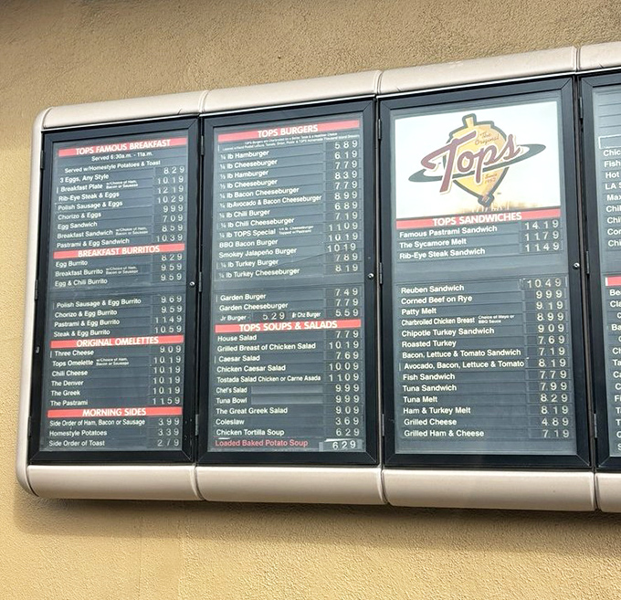 The menu board &ndash; a sacred text of comfort food possibilities that has guided hungry pilgrims for generations.