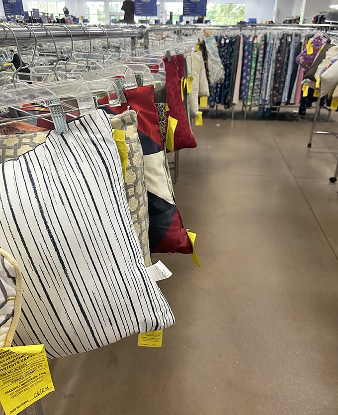 Pillow paradise! Each one tells a different story and costs less than your morning latte.