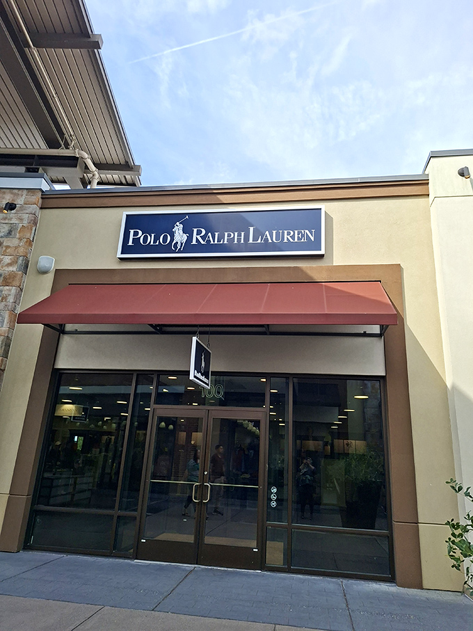 The iconic pony logo beckons fashion-conscious shoppers. At Polo Ralph Lauren, preppy dreams come true without the Hamptons price tag.